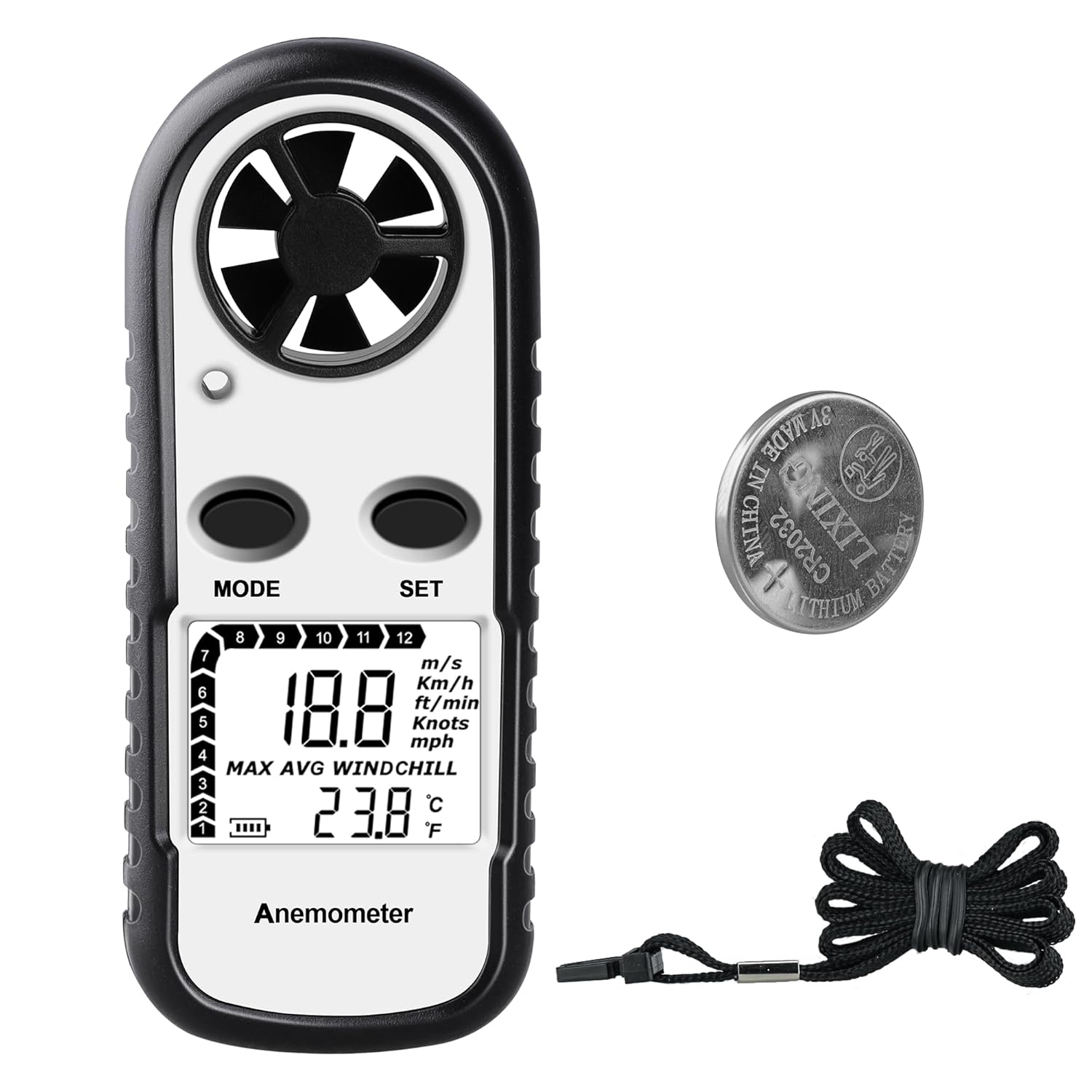 Amazon.com : Digital Anemometer Wind Speed Meter, Wind Gauges Air Flow ...