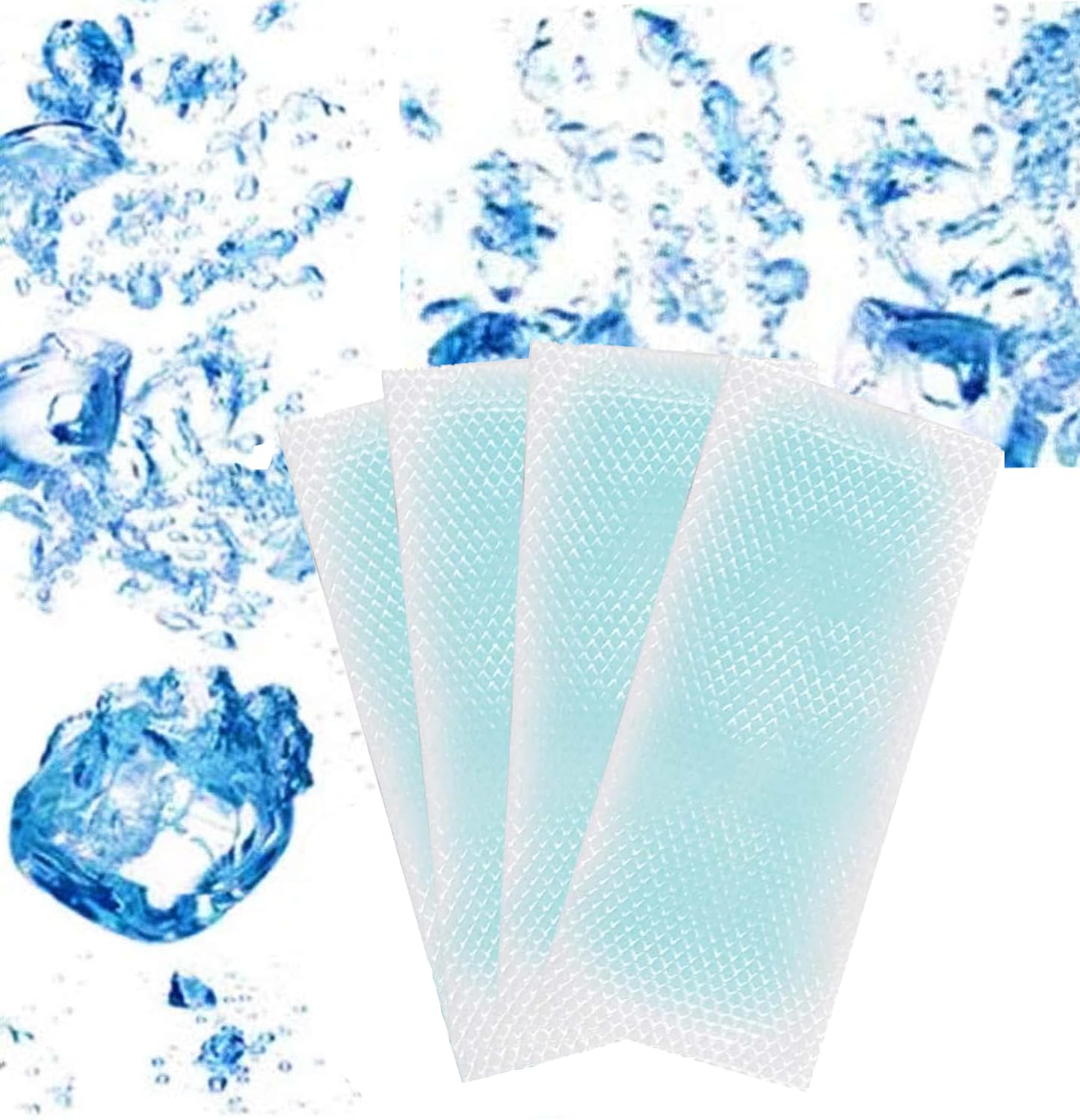 40 Sheets Fever Cooling Patches, Cooling Forehead Strips Cooling Gel ...