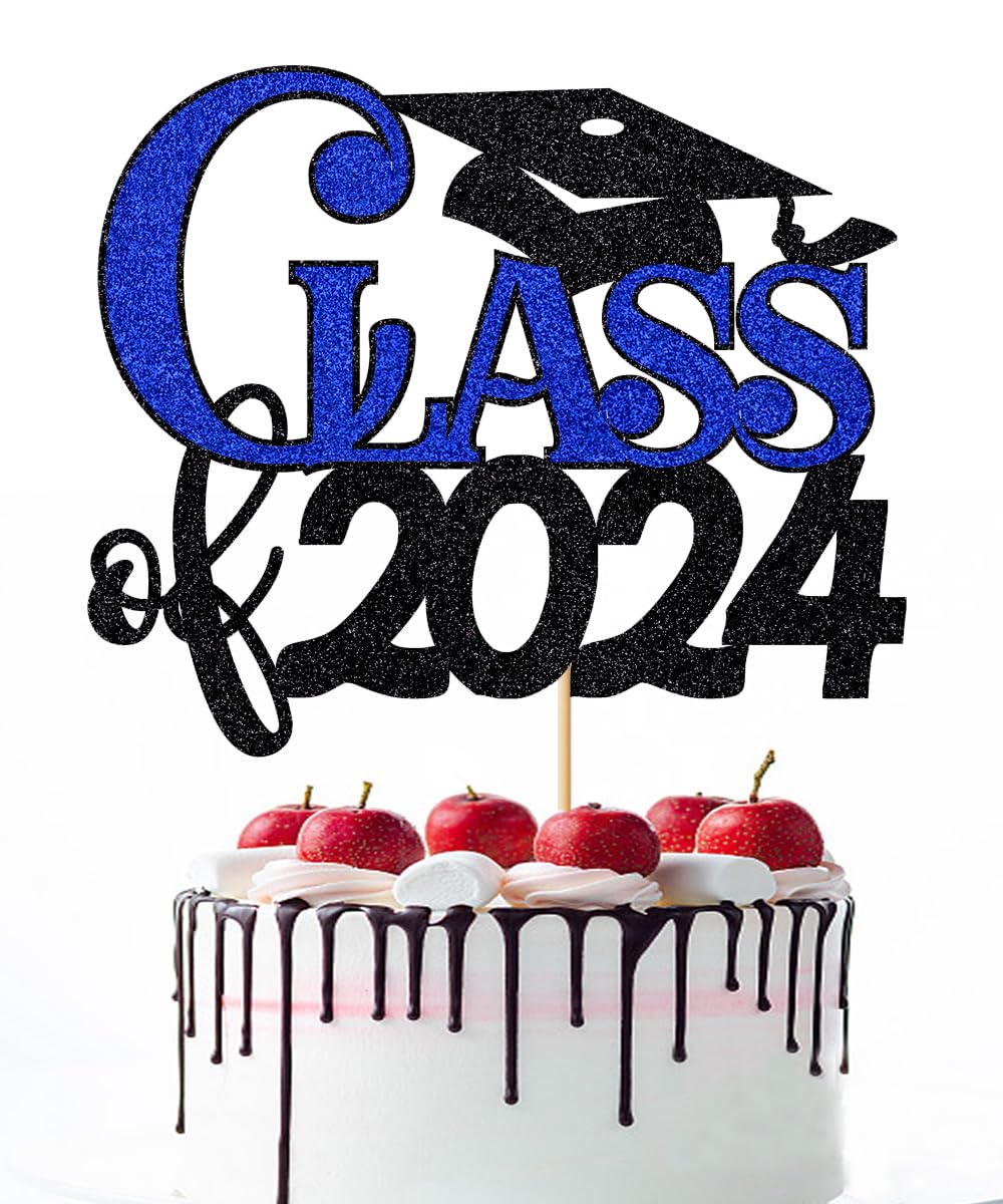 Buy NaicaekGlitter Congrats Grad Cake Topper,Graduation Cake ...