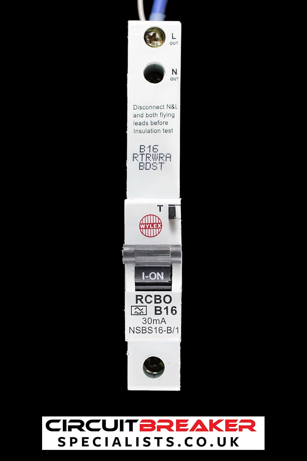 WYLEX RCBO B 16 AMP 30ma RCD MCB NSBS16-B/1 CIRCUIT BREAKER: Amazon.co ...
