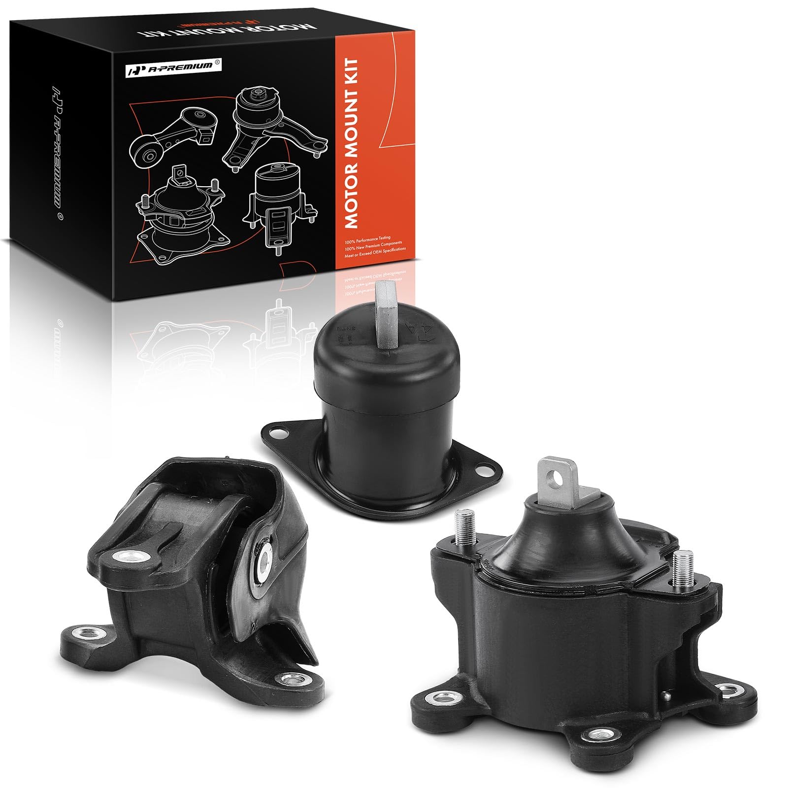 A-Premium - Soporte de motor delantero y trasero compatible con Honda ...