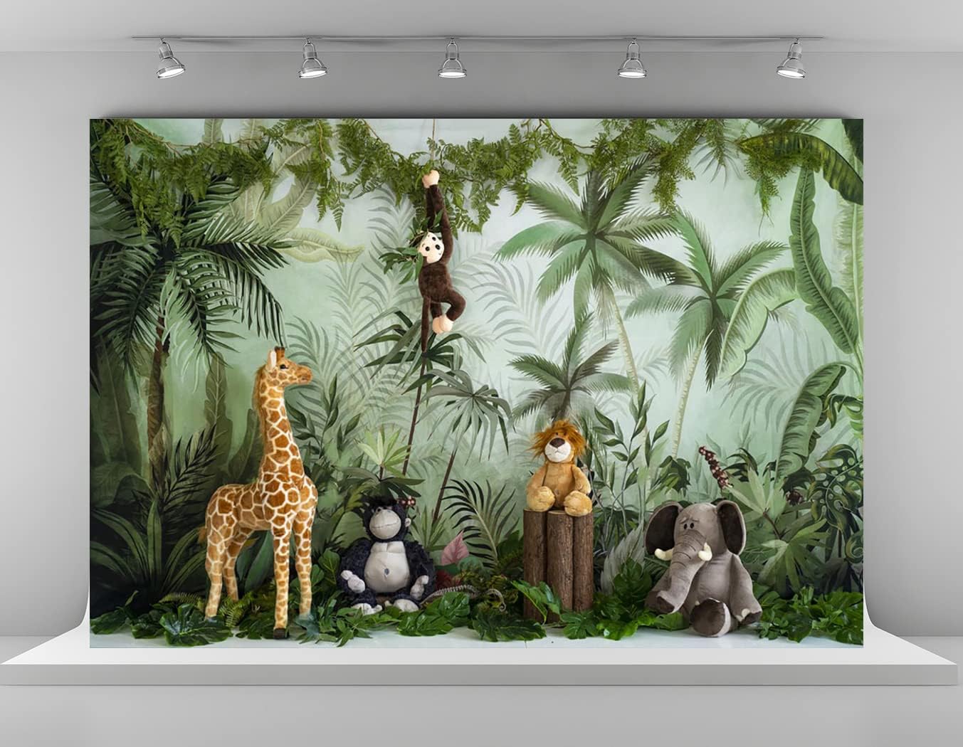 Kate 7x5ft Jungle Animal Backdrops for Photography Monkey Elephant ...