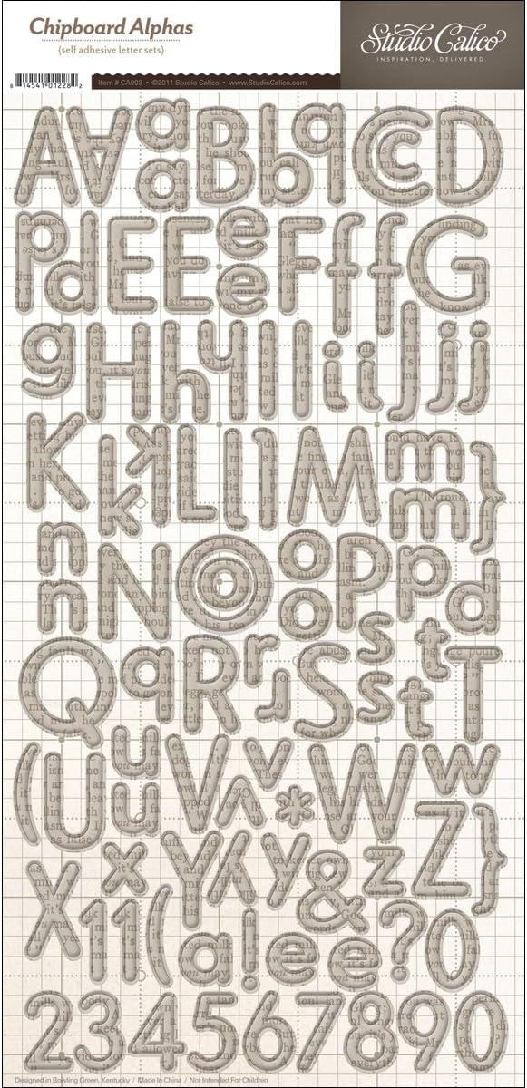 Amazon.com: Studio Calico - Classic Calico Collection - Chipboard ...