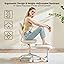Pinmoco Cross Legged Office Chair With Wheels Meditation Chair Adhd ...
