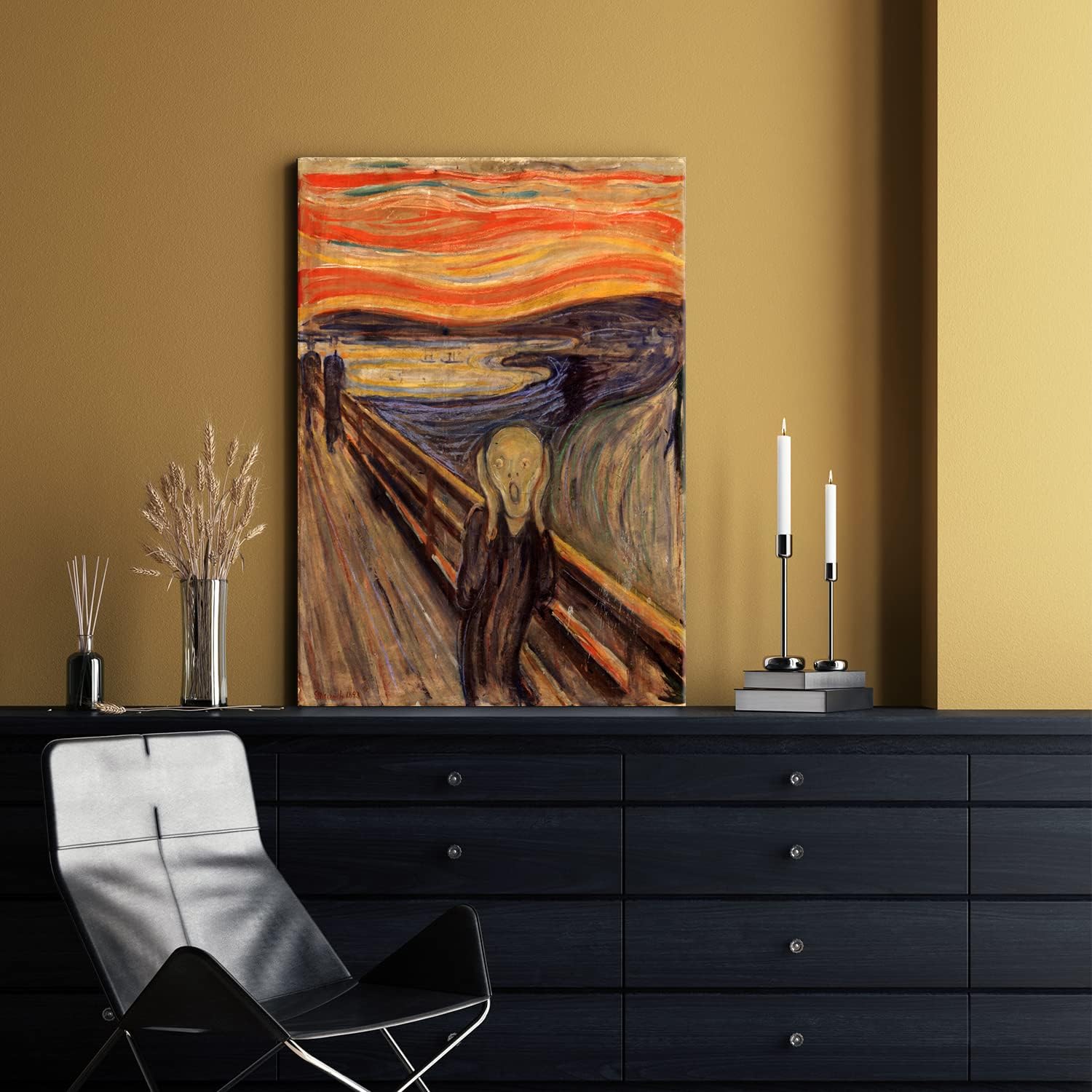 GLOKAKA The Scream de Edward Munch – Lienzo decorativo para pared ...