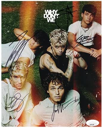 Why Don't We WDW Full Band Complete x5 Signed Autograph 8x10 Photo with ...