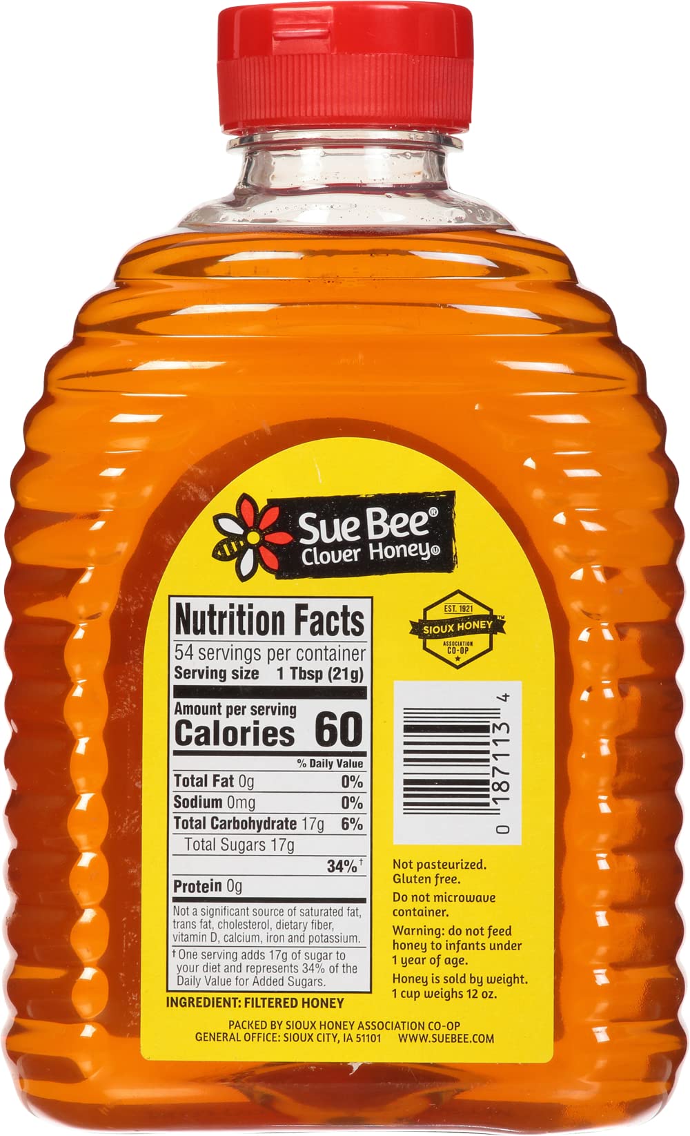 Buy Sue Bee Pure USA Clover Honey, 40 Ounce (2.5 LB) Sue Bee Pure ...