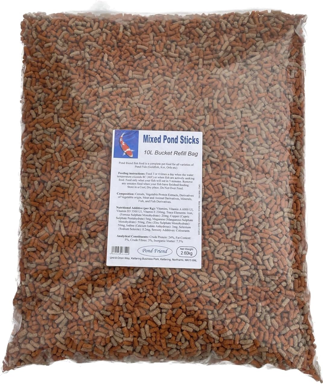 Pond Friend Koi & Goldfish Food Floating Variety Mix For Cold Water ...