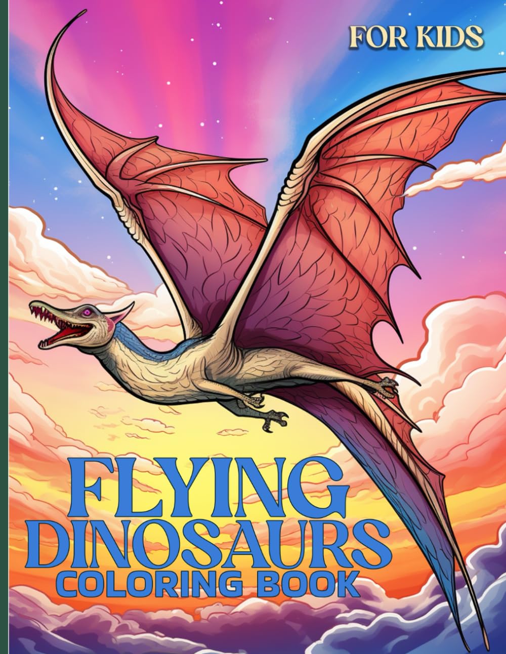 Buy Flying Dinosaurs Coloring Book For Kids: Interactive Prehistoric ...