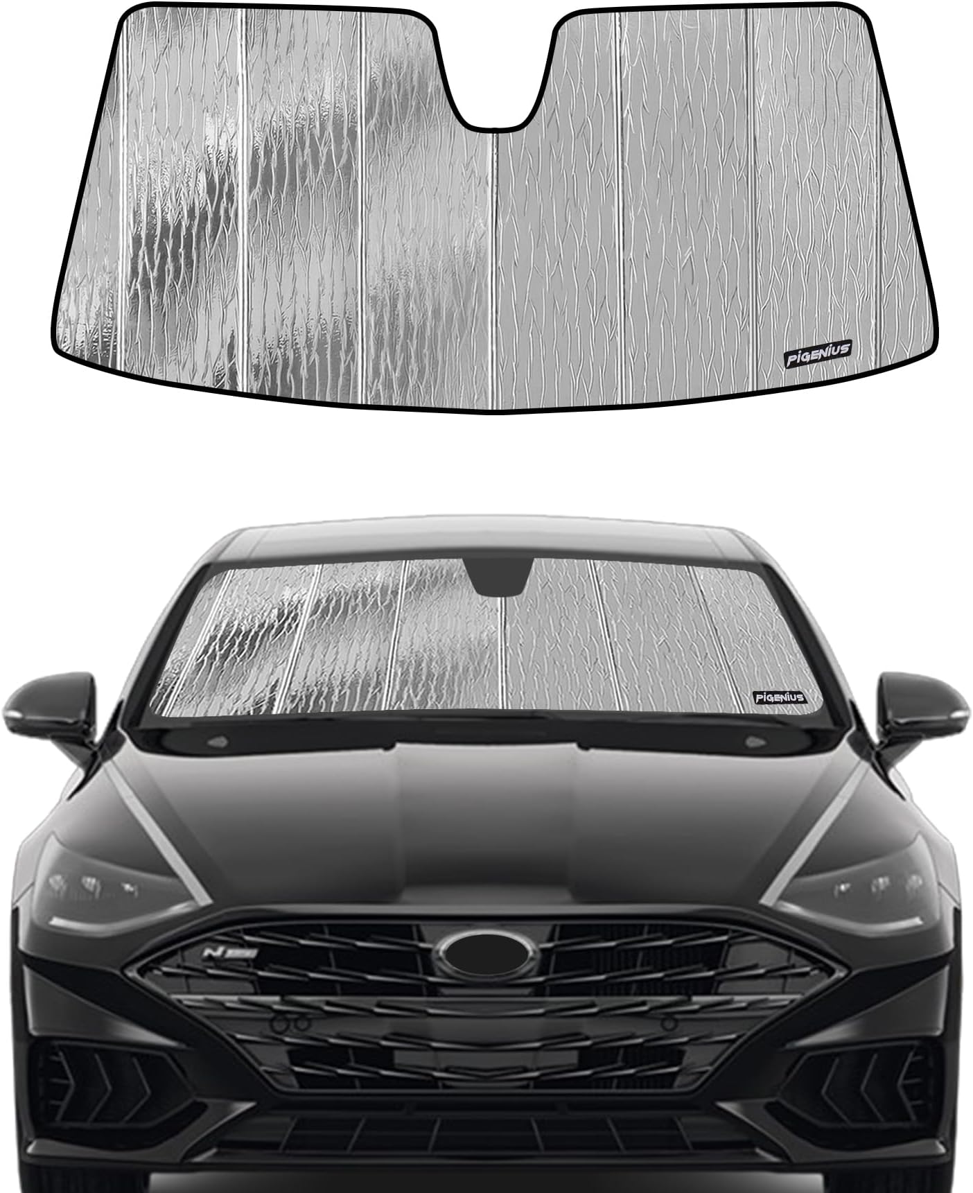 Amazon.com: CLIM ART Windshield Sun Shade for Hyundai Sonata 2020-2025 ...