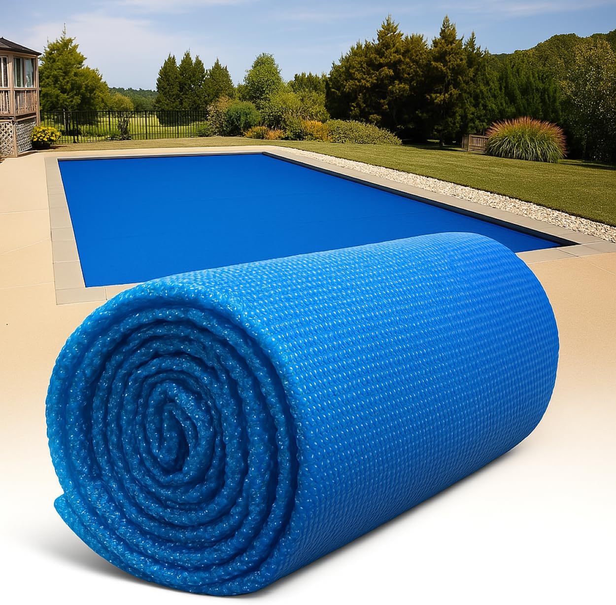 Amazon.com : SunHeater Pool Solar Blanket - Heavy Duty Rectangular ...