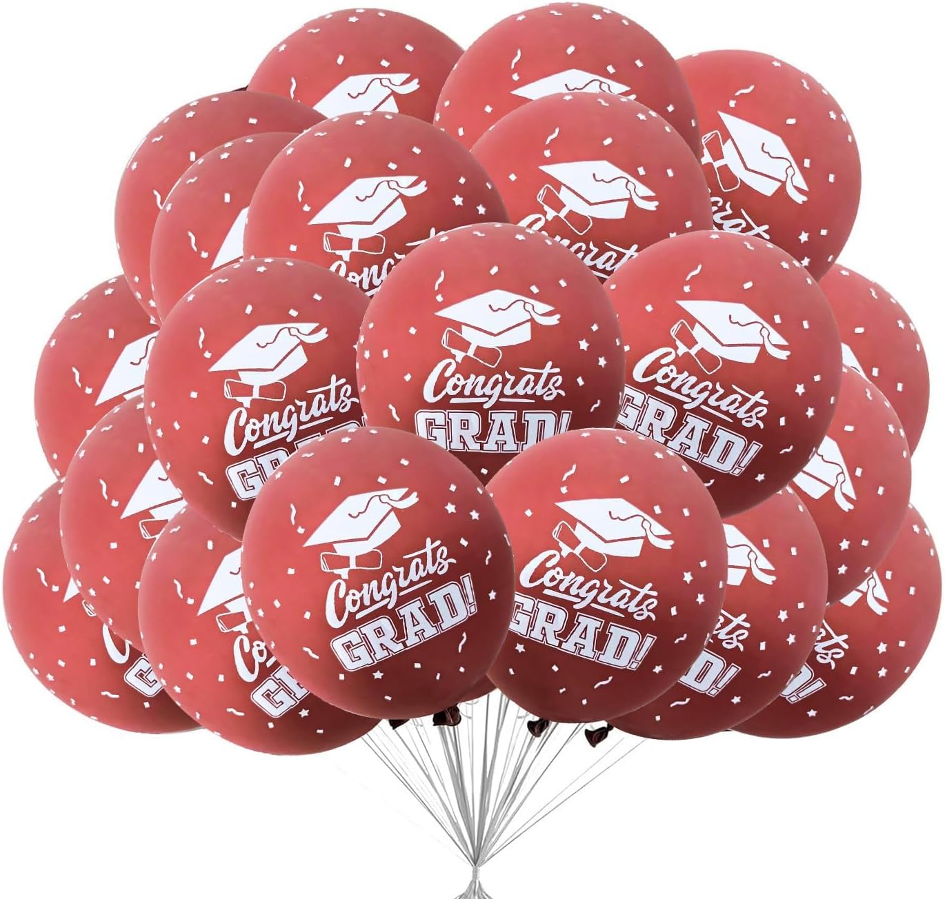 Amazon.com: Graduation Decorations Maroon 2024/Burgundy Graduation ...