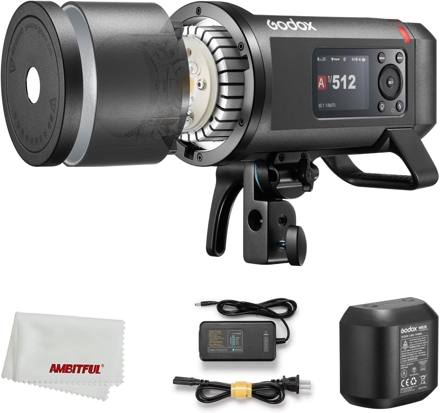 Amazon.com : Godox AD600 Pro II AD600Pro II 600Ws Outdoor Flash,2.4G ...