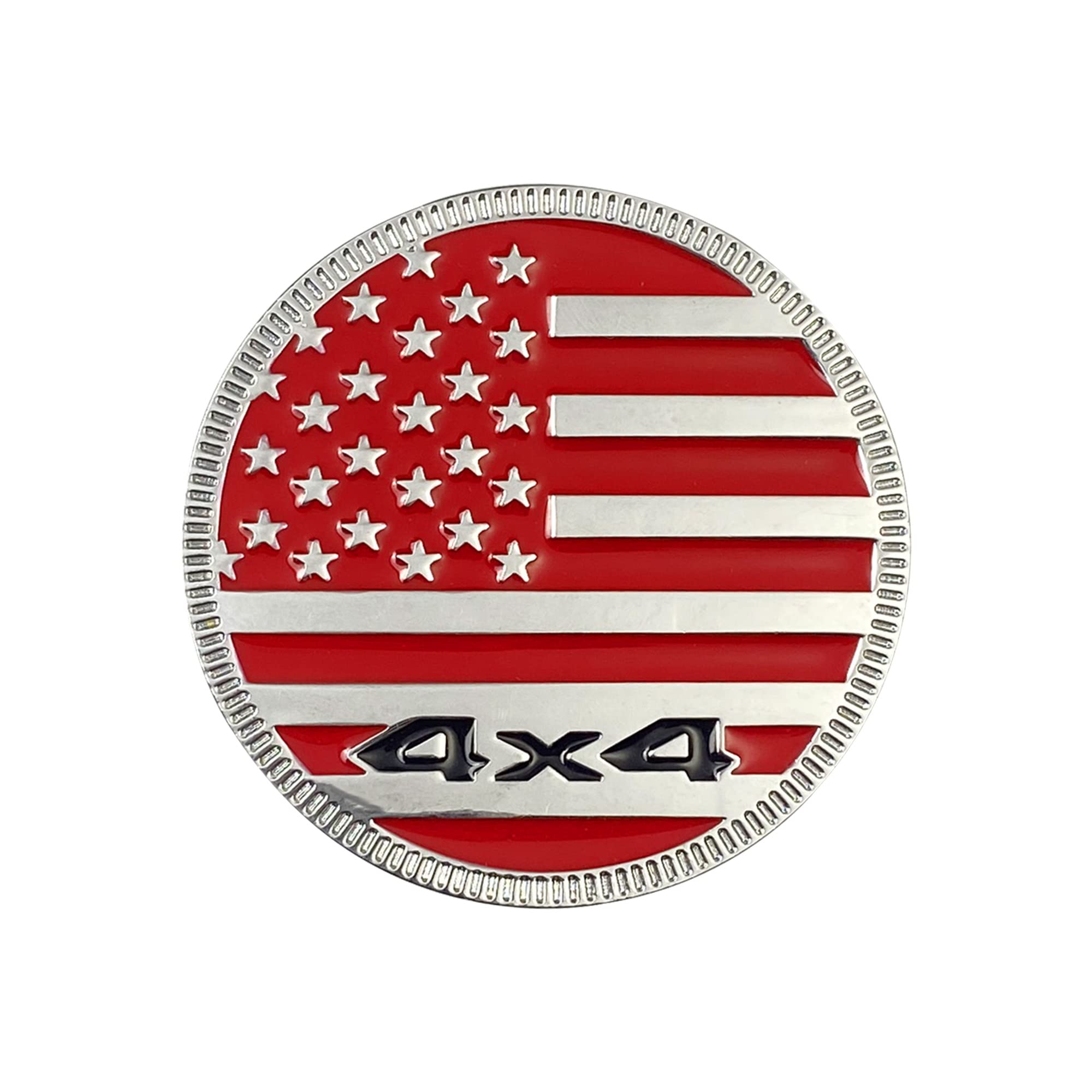 Snapklik.com : Zhizhong 4x4 Emblem, Round American Flag Badge Fit Jeep ...