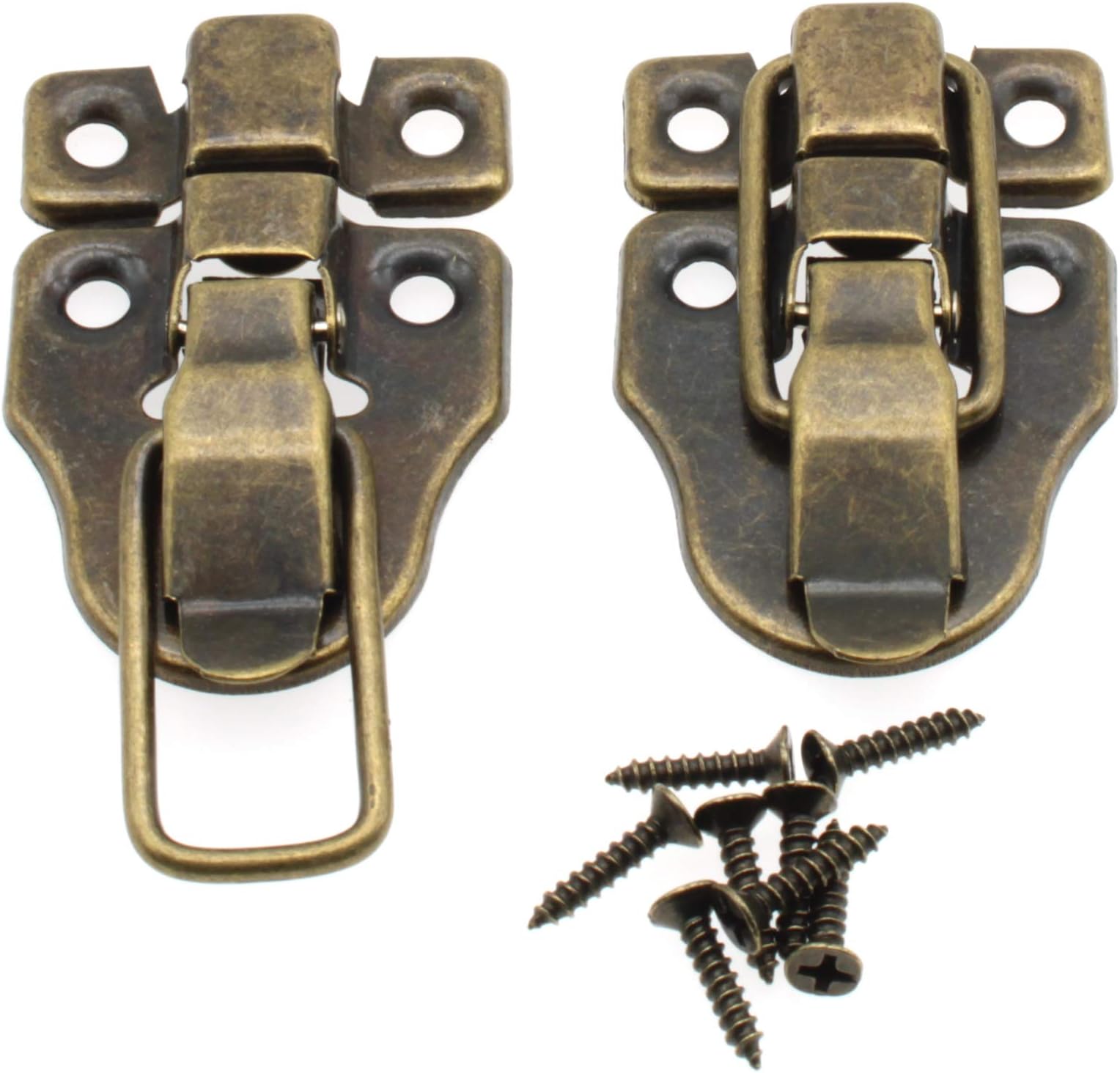 LBTODH 2 Pcs Retro Style Duckbilled Toggle Hasp Latch Antique Toggle ...