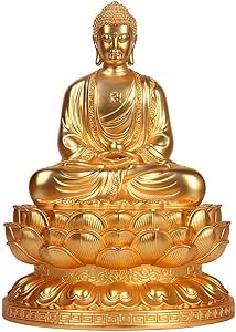 Amazon.com: Pure Copper Big Buddha Statues - Meditating Sitting Buddha ...