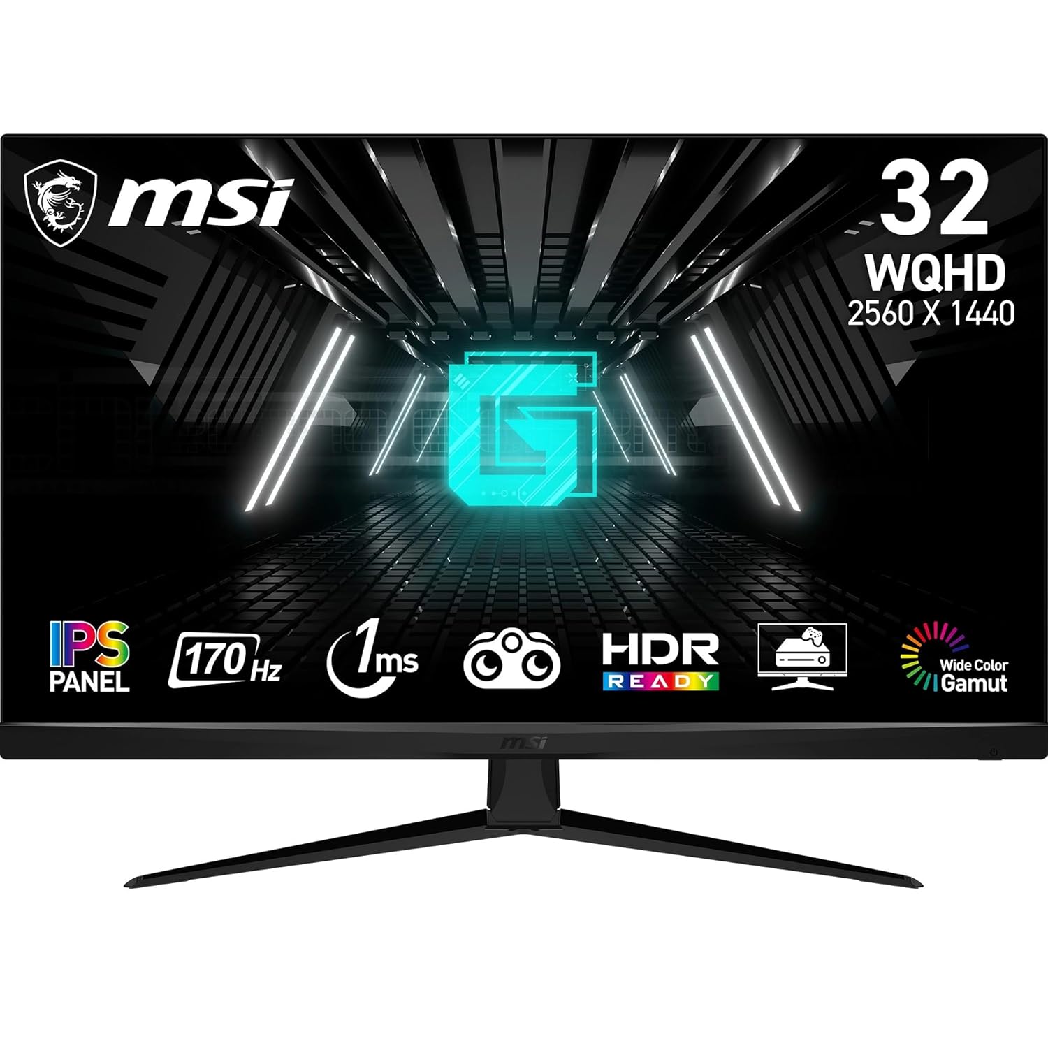 MSI G321Q 32 Inch WQHD Gaming Monitor - 2560 x 1440 IPS Panel, 170 Hz ...