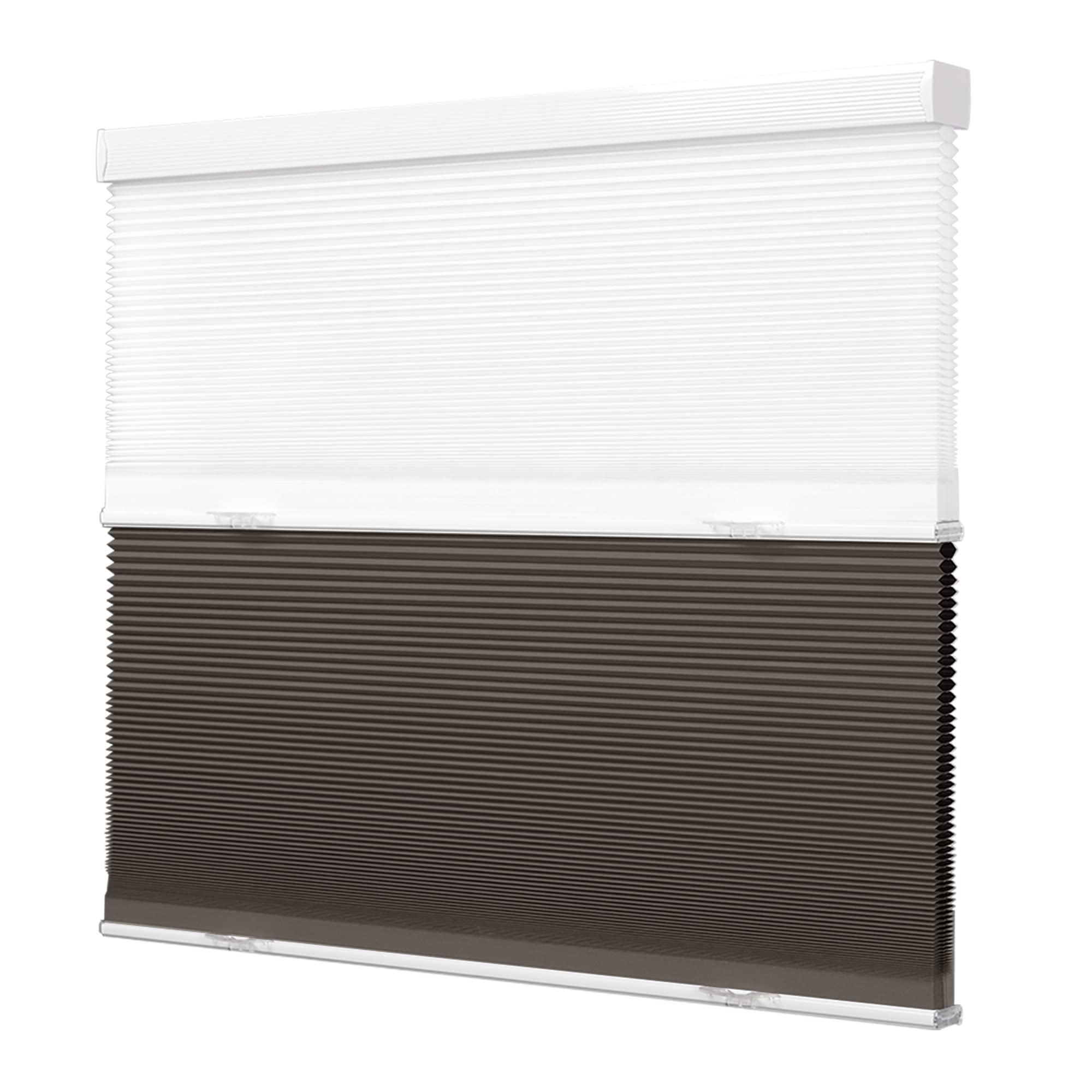 Amazon.com: Boolegon Day Night Cellular Shades Cordless Blackout/Light Filtering 2 Shades in 1 ...