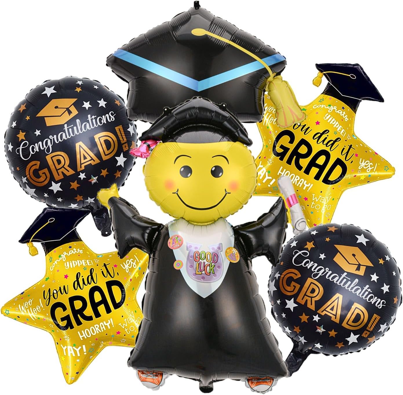 Amazon.com: Graduation Foil Balloons Class of 2026 Congrats Grad Mylar ...