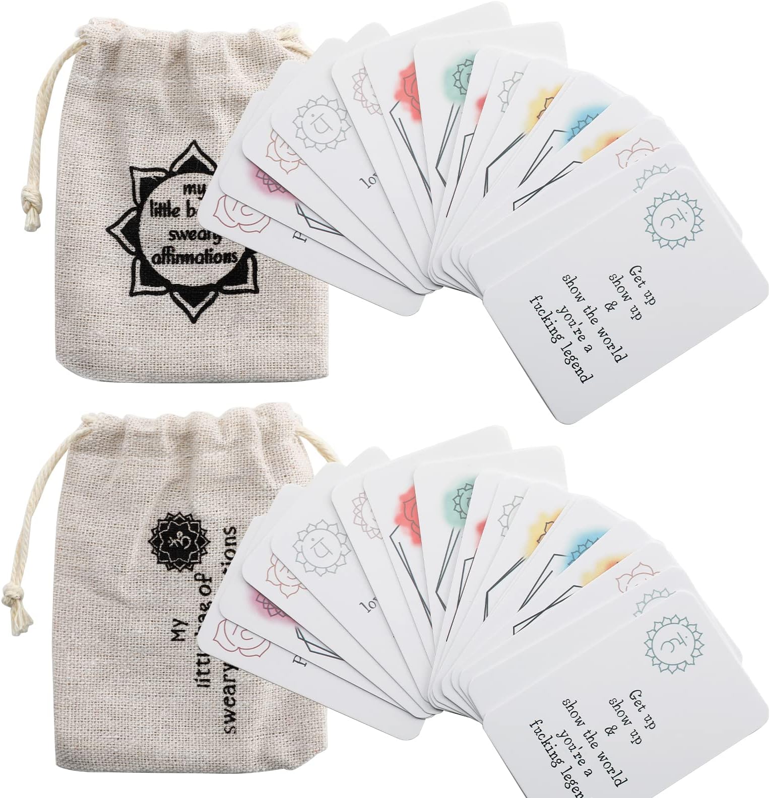 Amazon.com: pokeruta 32Pcs Funny Affirmation Cards Gift for Women My ...