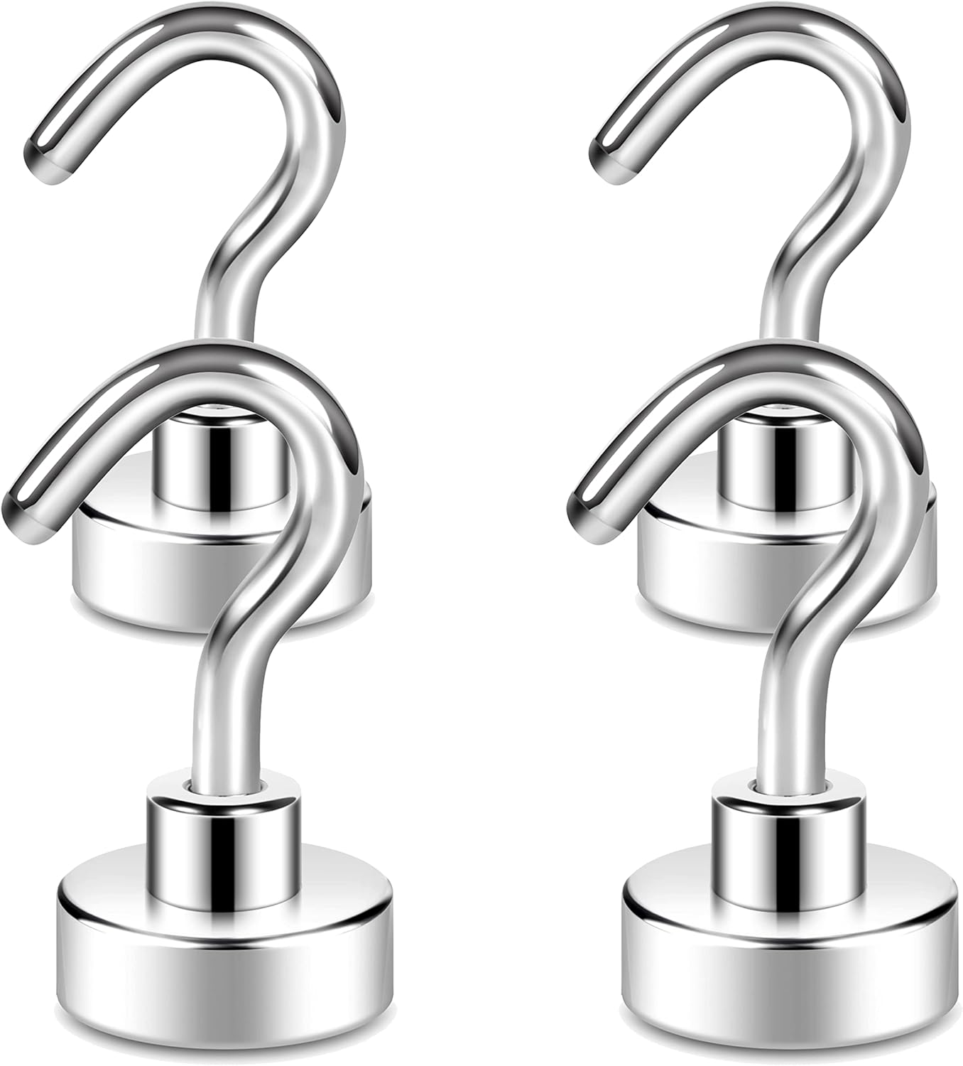 Neosmuk Magnetic Hooks, 22lb+ Extra Strong Magnet with Hook for Fridge ...