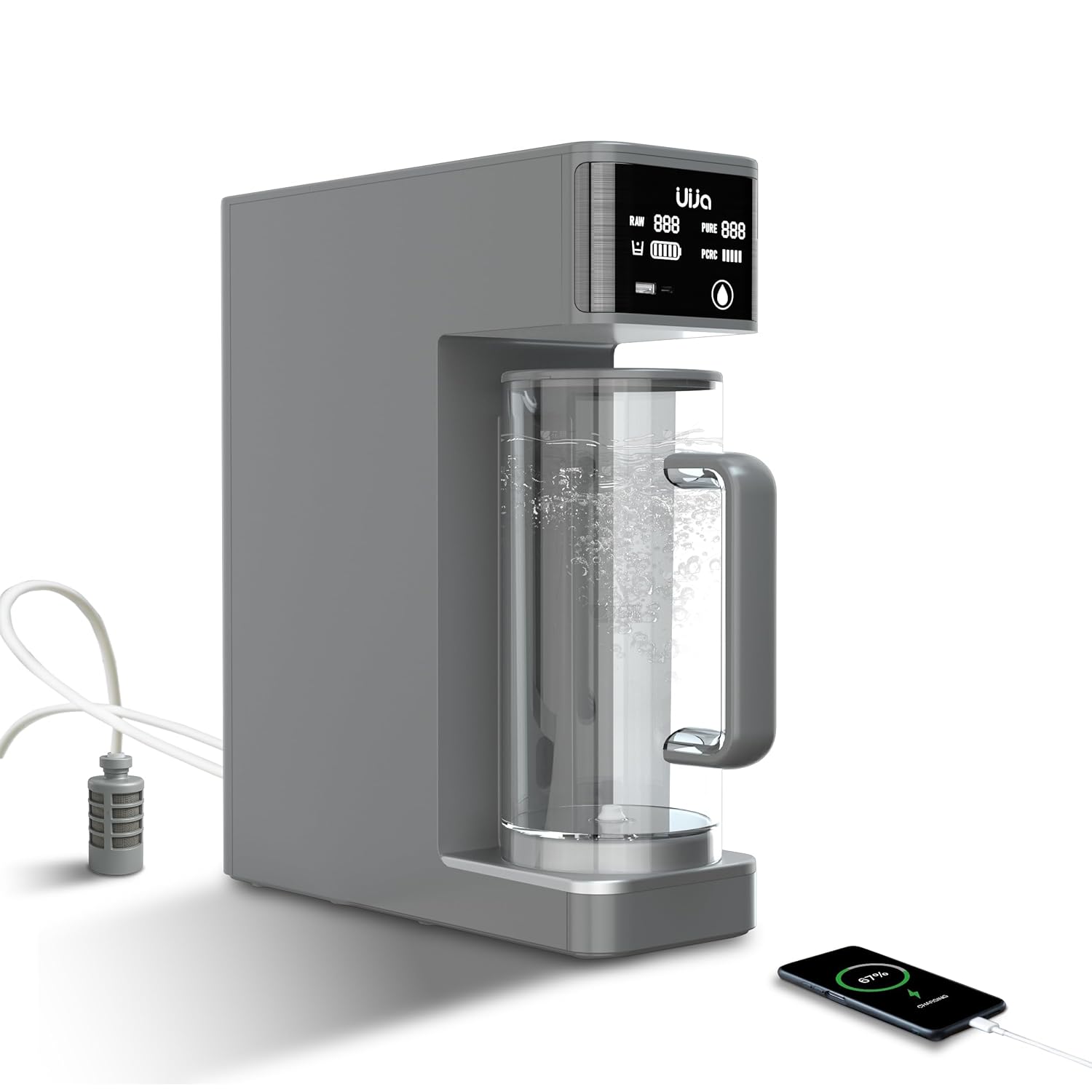 UIJA Portable Reverse Osmosis Countertop Water Filter,5-Stage RO Water ...