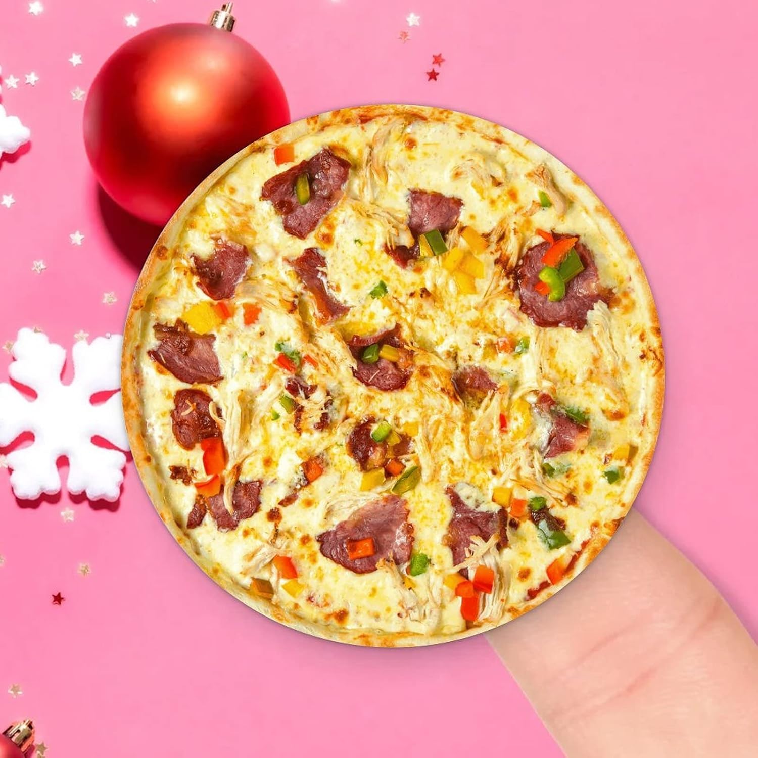 Amazon.com: 50 Pieces Fast Food Pizza Funny Gag Food Stickers 1.5 Inch ...