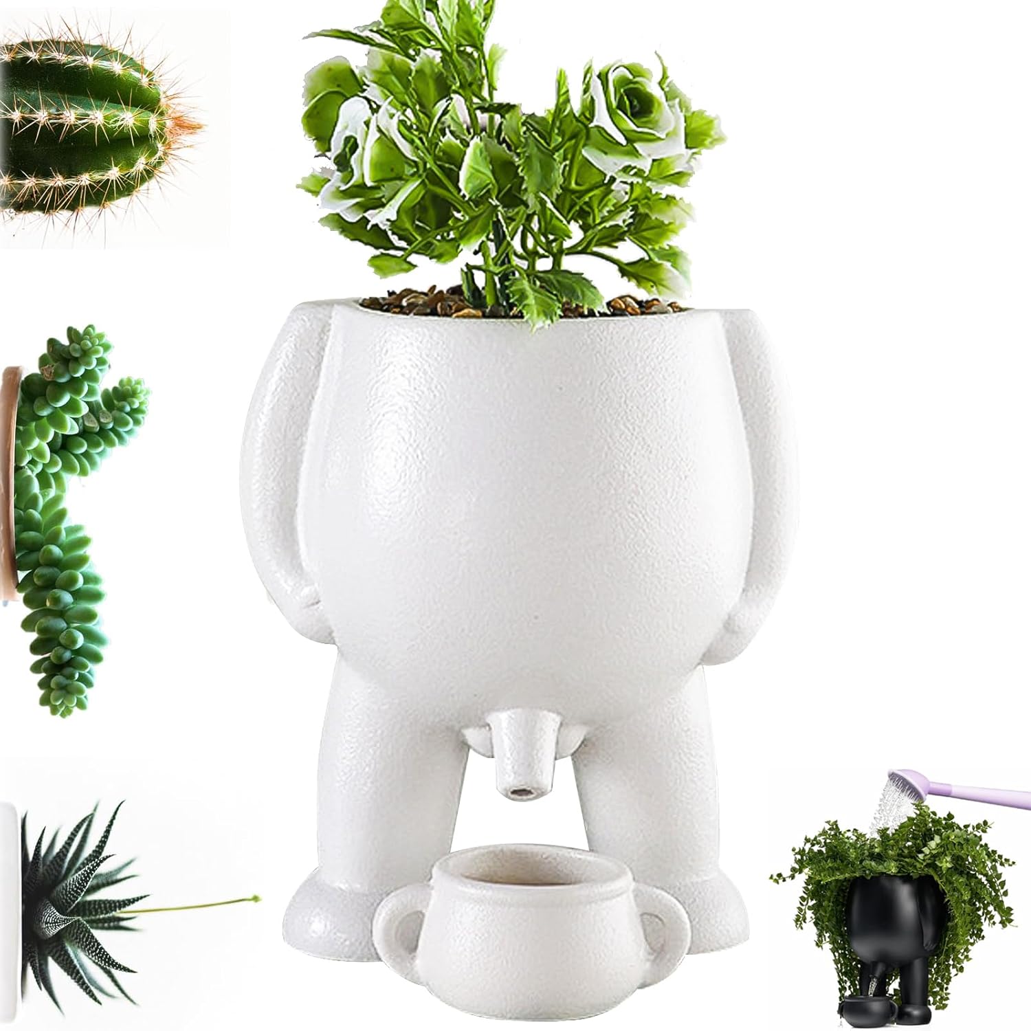DXQCHDUO Peeing Funny Vase, Funny Succulent Planter, Small Plant Pot ...