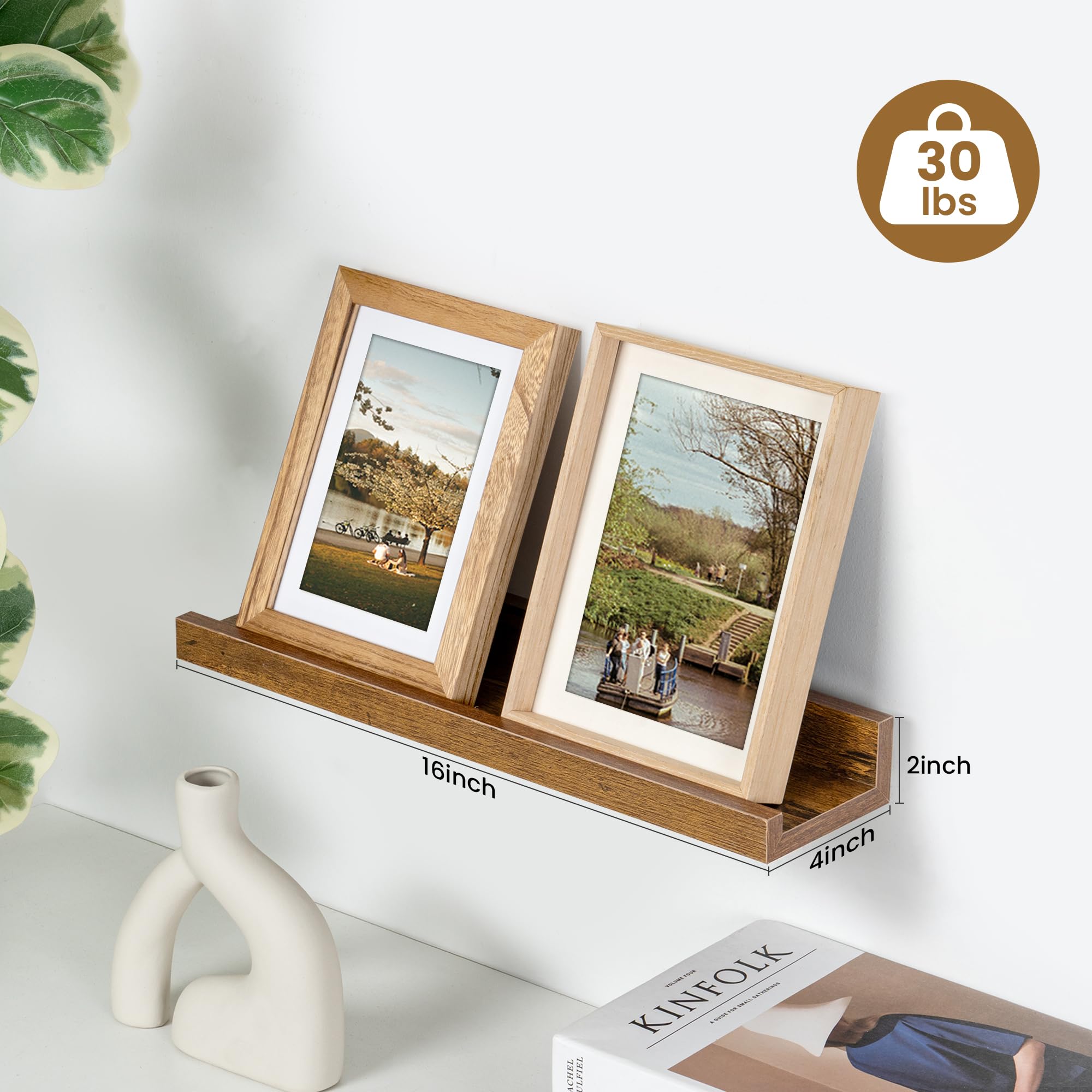 Snapklik.com : Axeman Picture Ledge Shelf, Small Floating Shelves Set ...