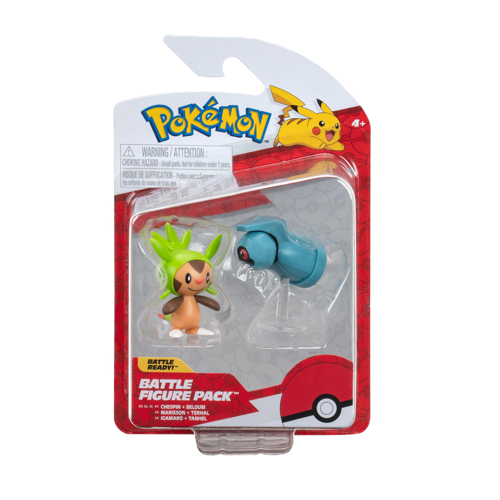 Amazon.com: POKEMON Battle Figure CHESPIN and BELDUM : Toys & Games