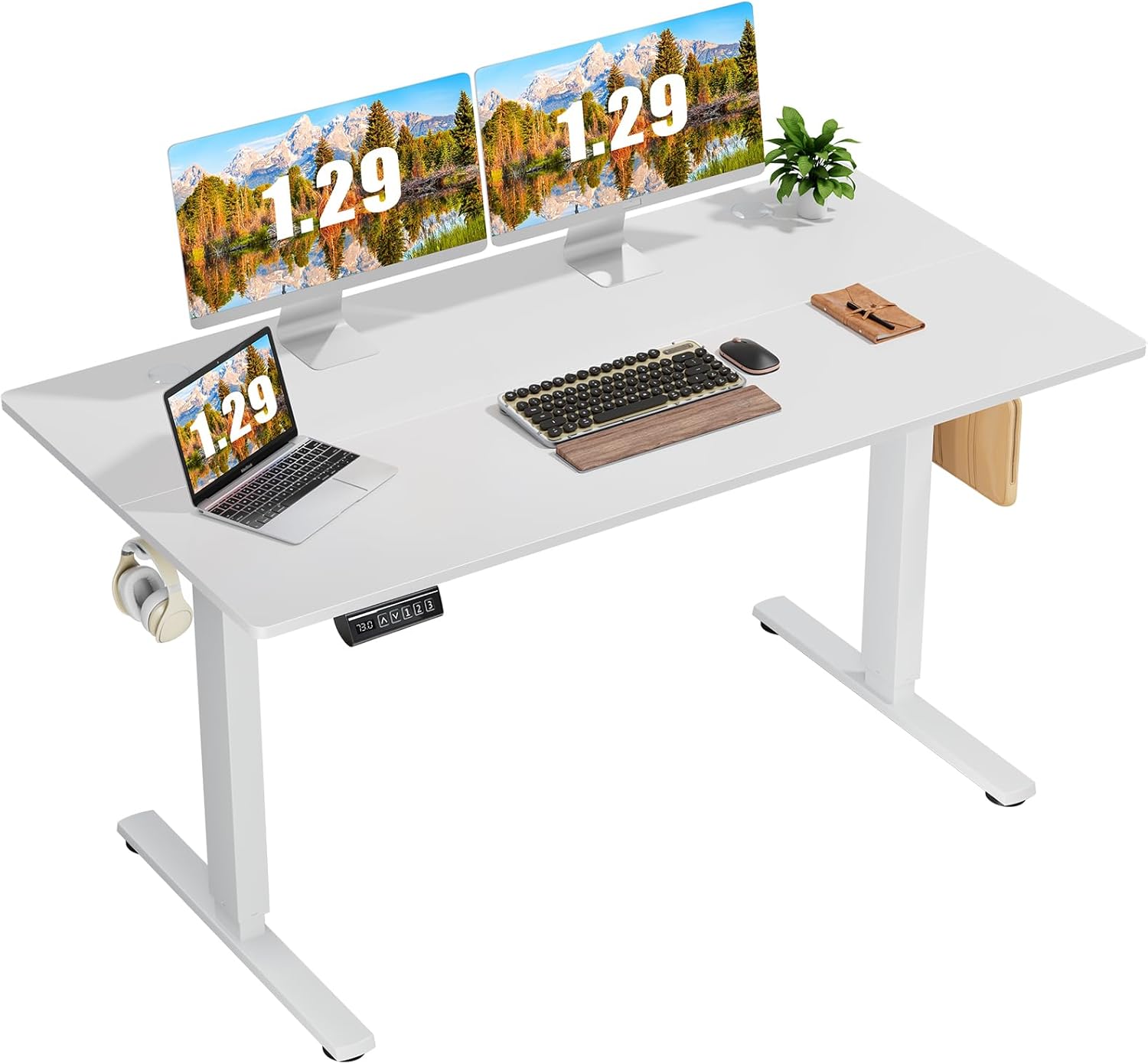 Amazon.com: Sweetcrispy Standing Desk Adjustable Height, 63inch ...