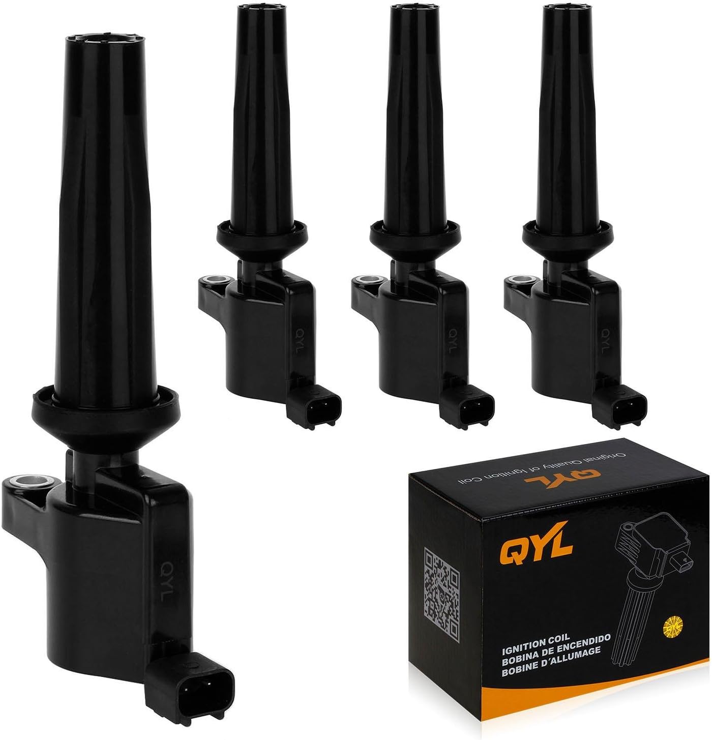 Amazon.com: QYL Set of 4 Ignition Coil Pack Compatible with Ford Mazda ...