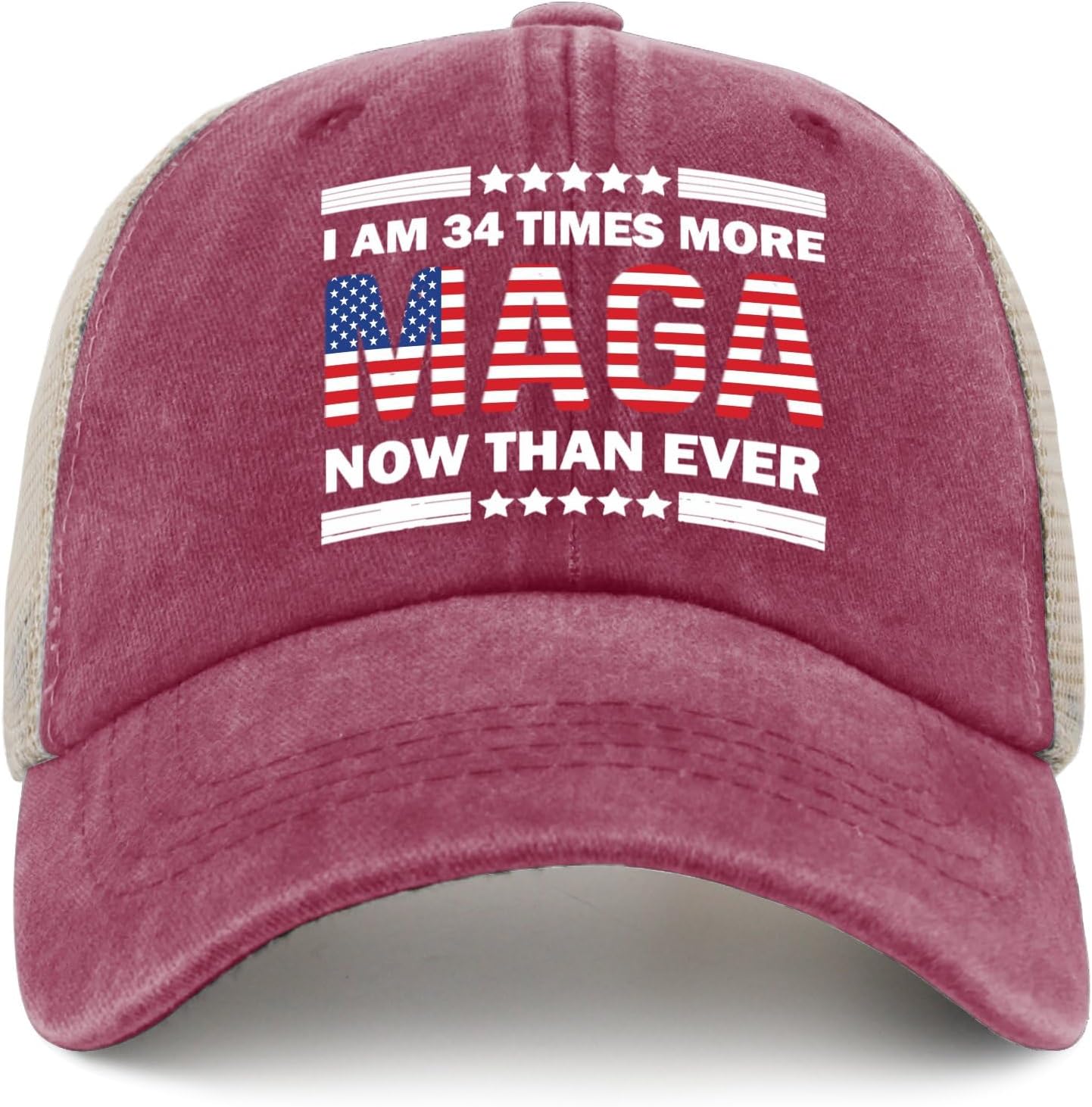 Generic I'm 34 Times More MAGA Now Than Ever Hat Mens Fashion Cycling ...
