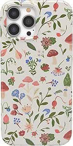 Amazon.com: Casely iPhone 13 Pro Max Case | Garden Party | Mushroom Floral Case | Classic Ultra ...