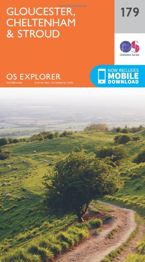 Gloucester, Cheltenham & Stroud Map | Cotswold Way | Ordnance Survey ...