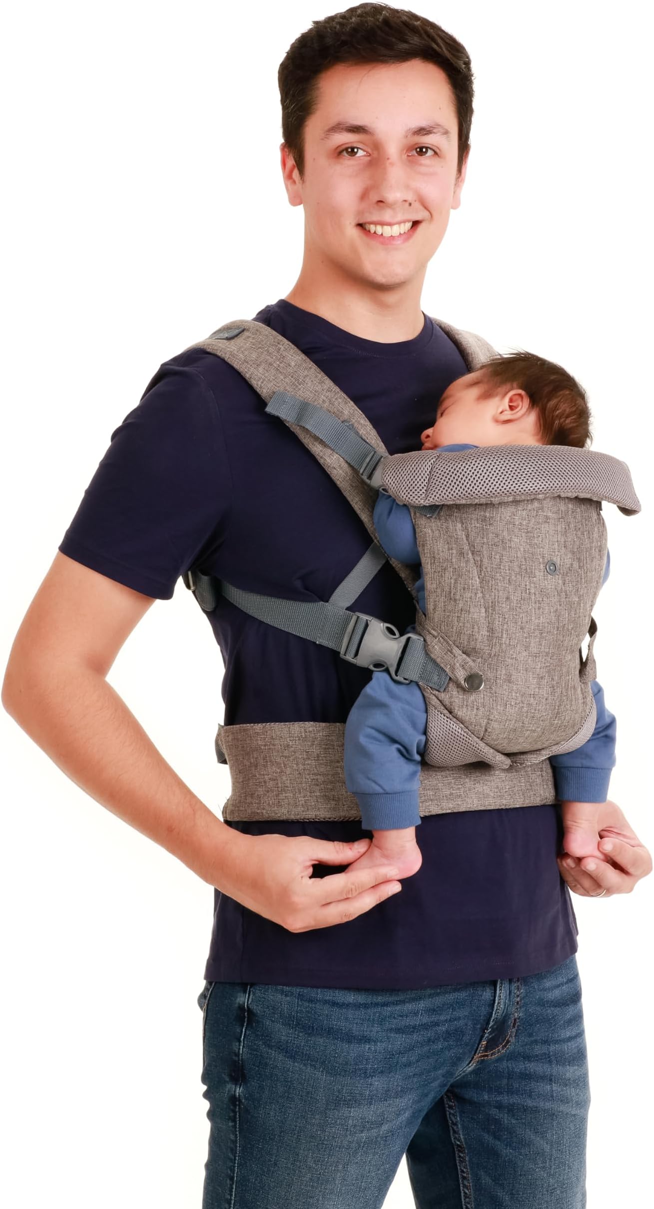 Amazon.com: YOU+ME 4-in-1 Newborn to Toddler Chest Carrier - All ...