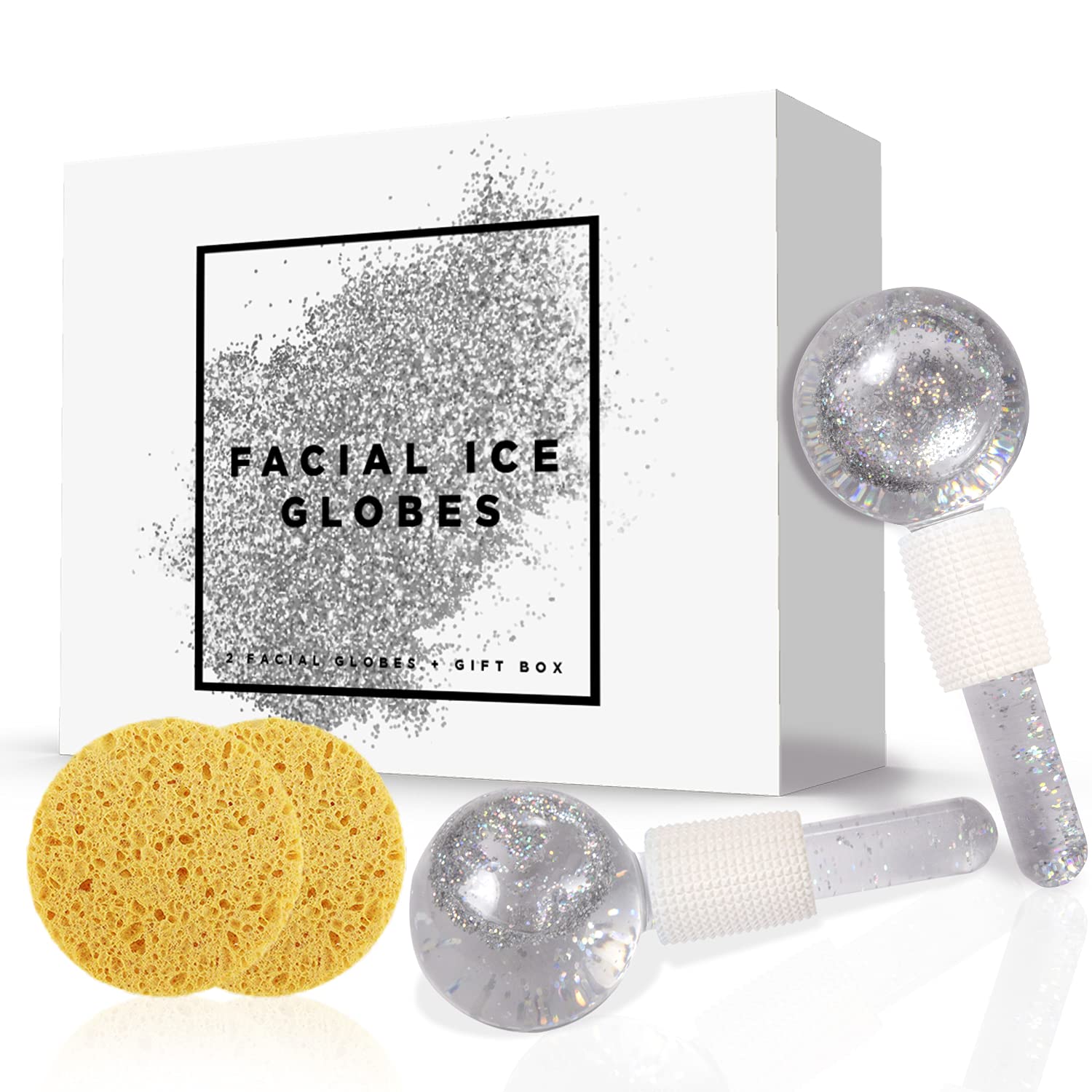 Buy 2 Ice Globes for Skin Facial | Freezer Safe and Effective Facial ...