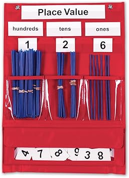 Learning Resources Counting & Place Value Pocket Chart : Amazon.co.uk ...