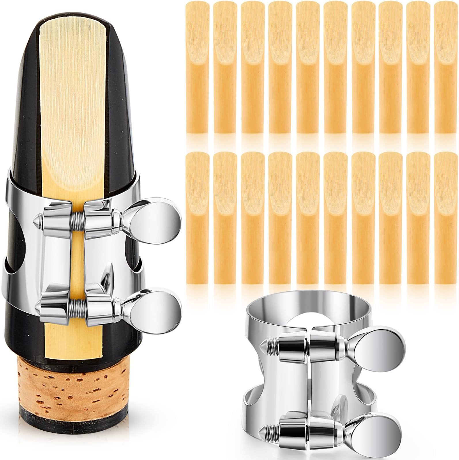 Amazon.com: Glory Clarinet Mouthpiece Kit with Ligature,one Reed and ...