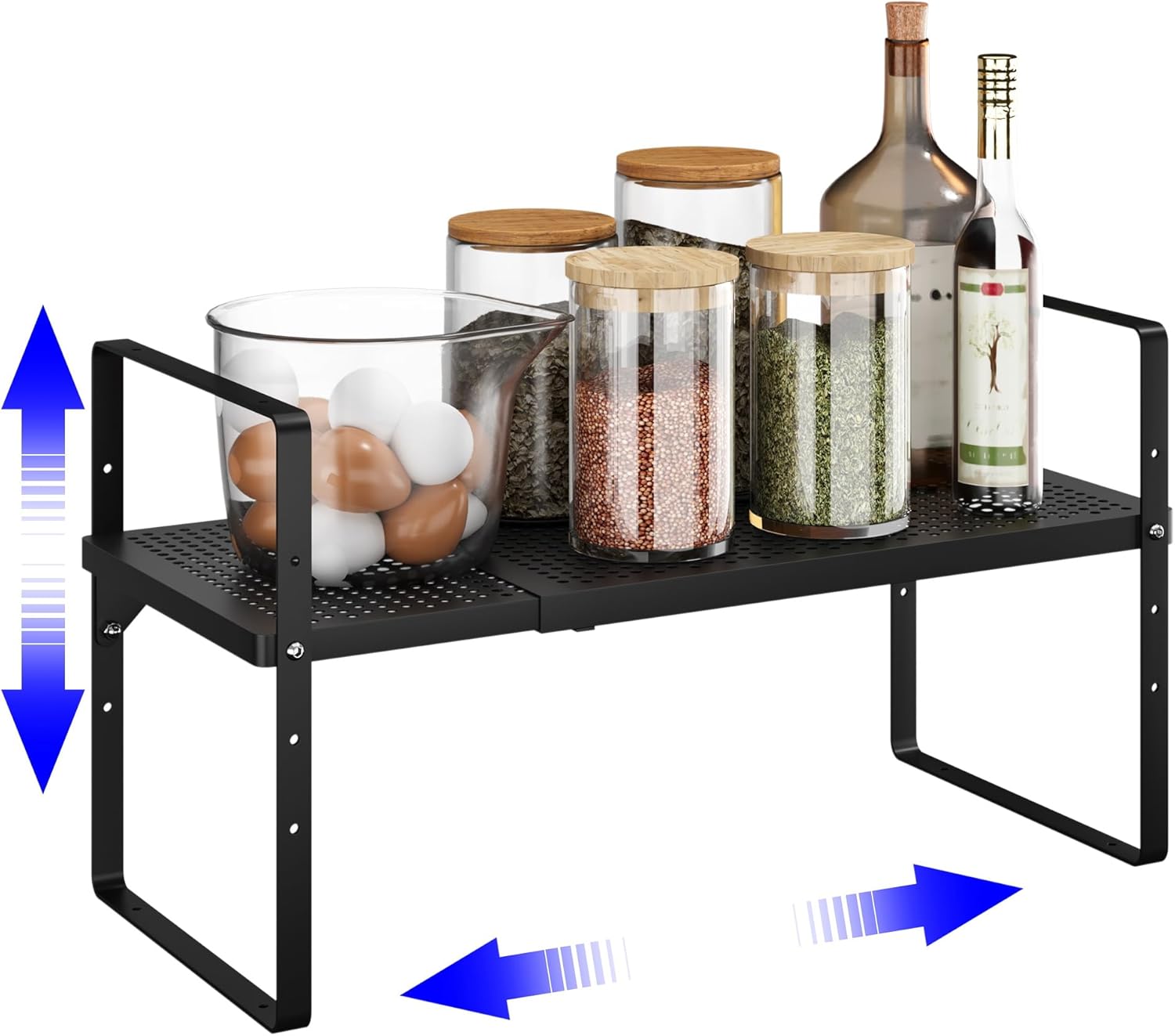 Amazon.com: KIKIBRO Expandable Stack-up Rack Counter Organizer Spice ...