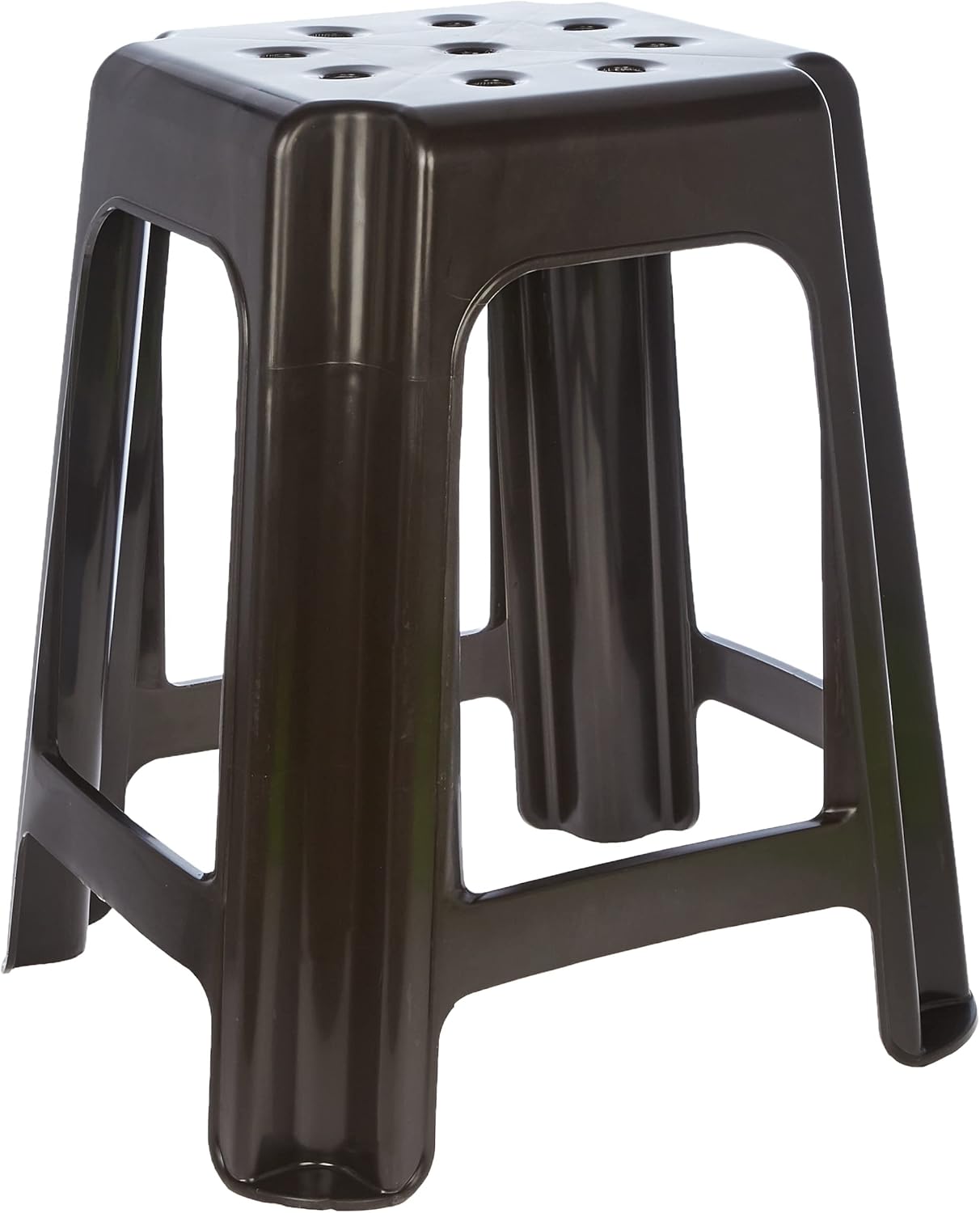 Cosmoplast High Stool Square, Dark Brown : Amazon.ae: Patio, Lawn & Garden