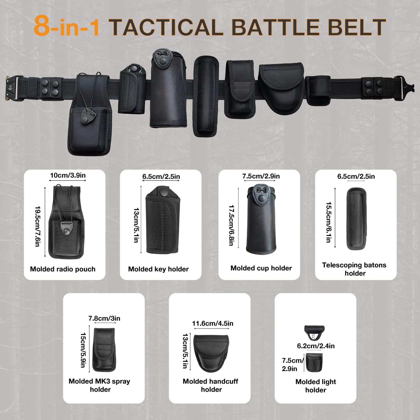 Snapklik.com : BittPicc 8 In 1 Police Utility Belt