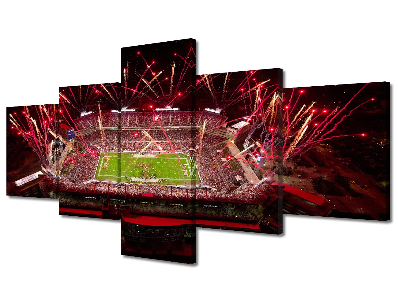 Amazon.com: Rugby Stadium Wall Decor Living Room 5 Piece Raymond James ...