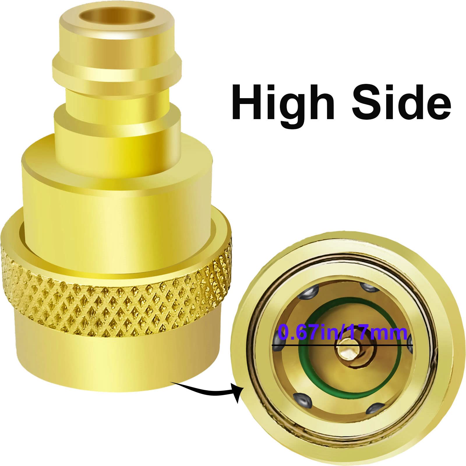 Snapklik.com : R1234yf To R134a Adapter, R1234YF Quick Adapter ...