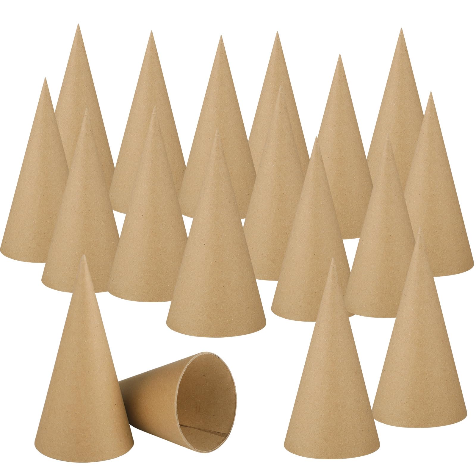 Snapklik.com : 6 Pcs Paper Mache Cones Open Bottom 5.9 X 2.75 Inch ...