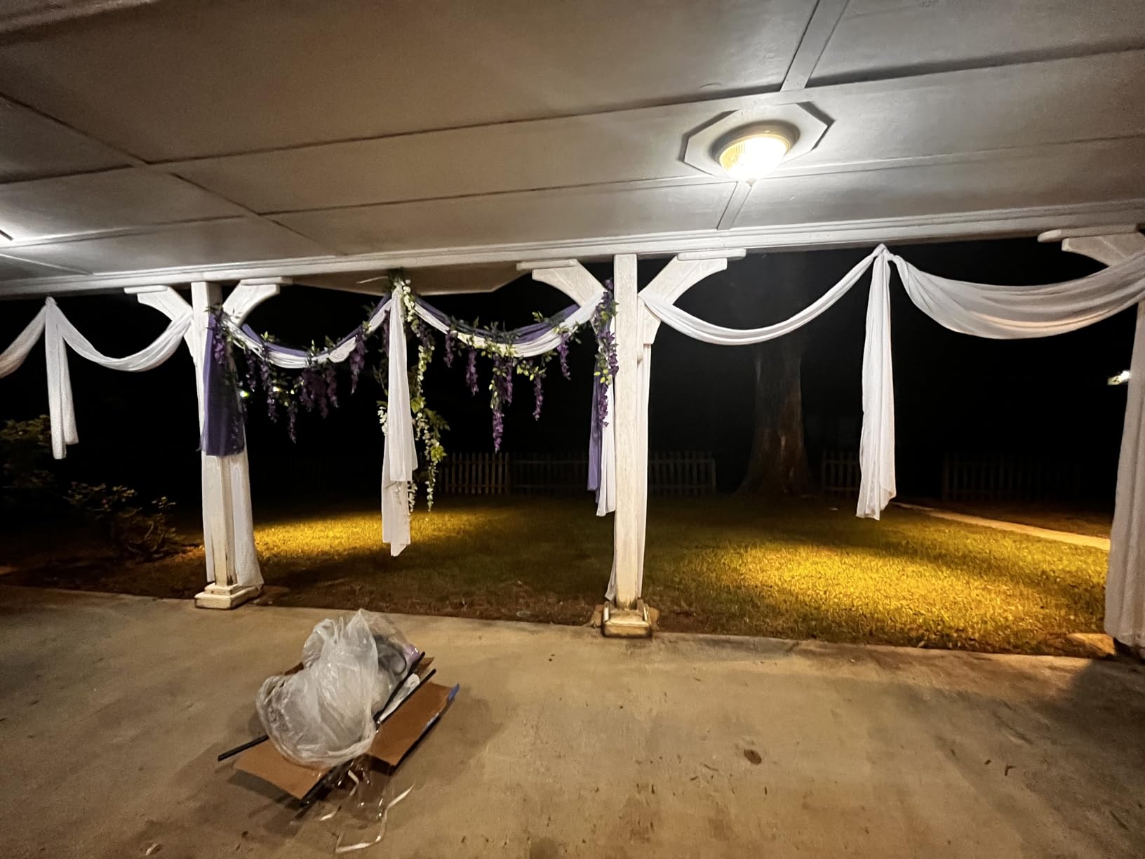Amazon.com: Lavender Wedding Arch Draping Fabric 29" X 20FT Chiffon ...