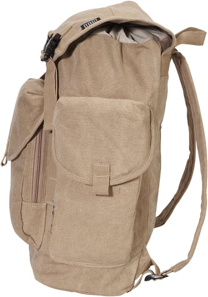Amazon.com | Everest Luggage Outer Zip Canvas Backpack | Backpacks