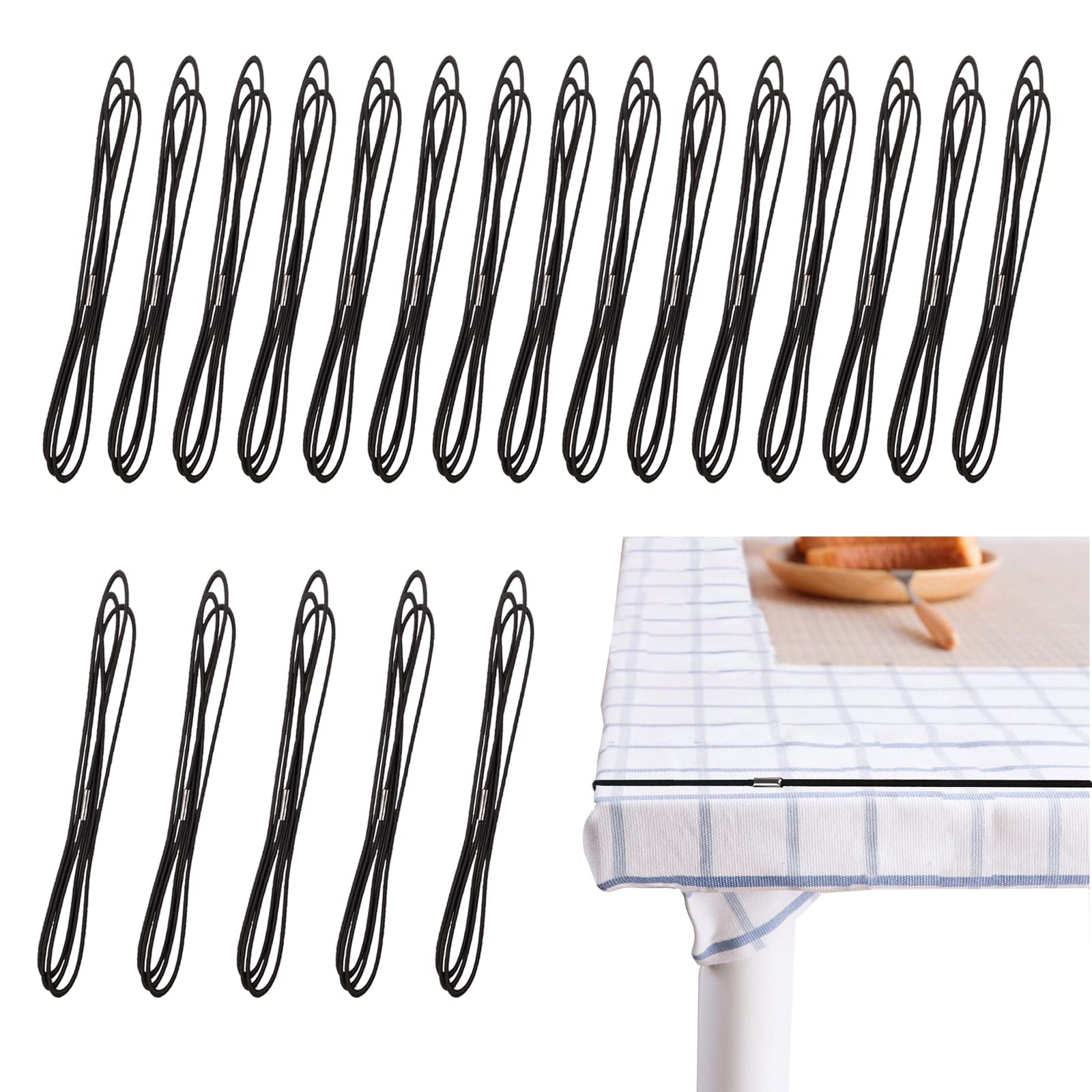 Amazon.com: ZGQHZR 20Pcs Bungee Grips Elastic Bands Tablecloth Strap ...