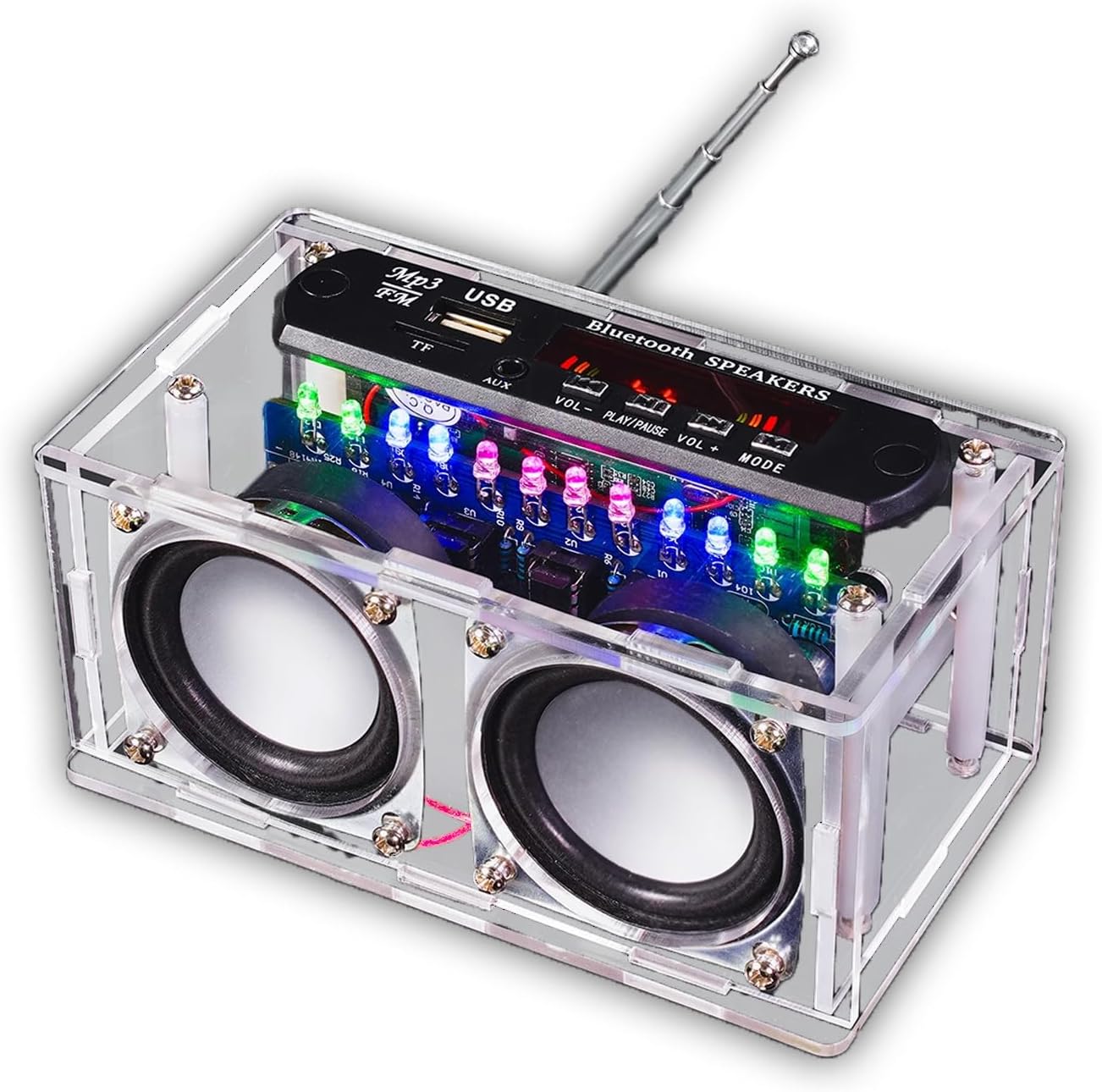 Amazon.com: FM Radio Kit Speaker DIY Kit Soldering Practice Kit Digital ...