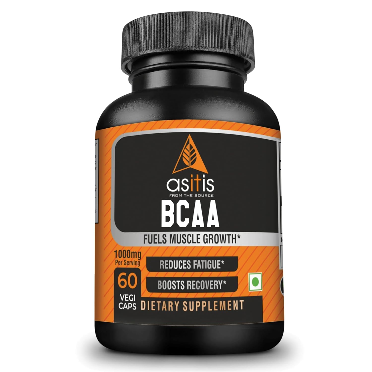 AS-IT-IS Nutrition BCAA 1000mg per serving, 30 Servings | 60 Capsules ...